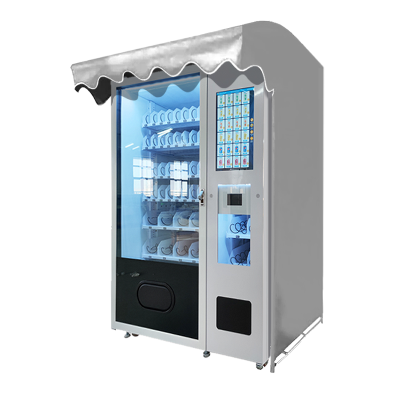 Outdoor Snacks Drinks Vending Machine with Shelter